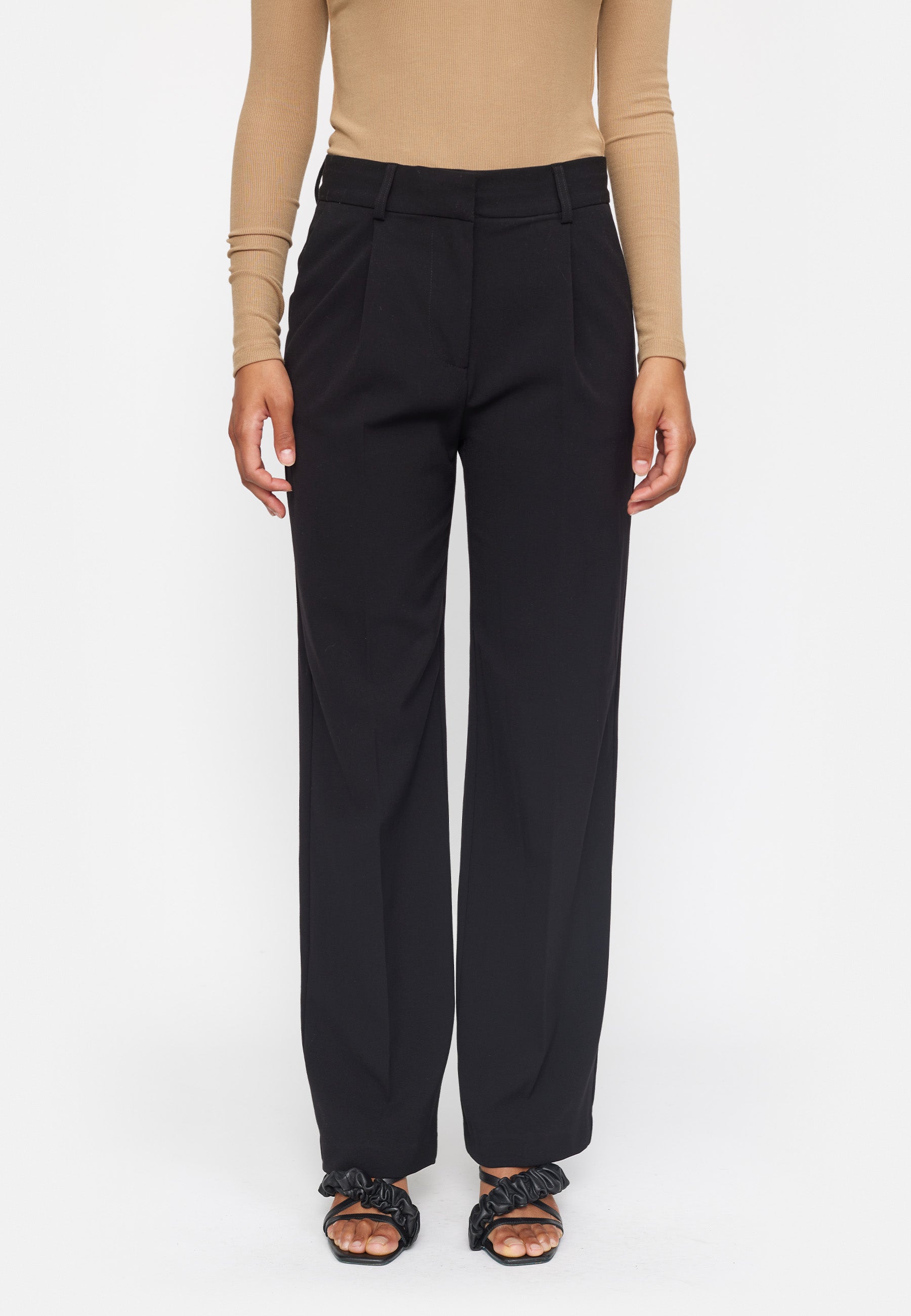 SRVilja midwaist loose pant - GRS - Black – softrebels